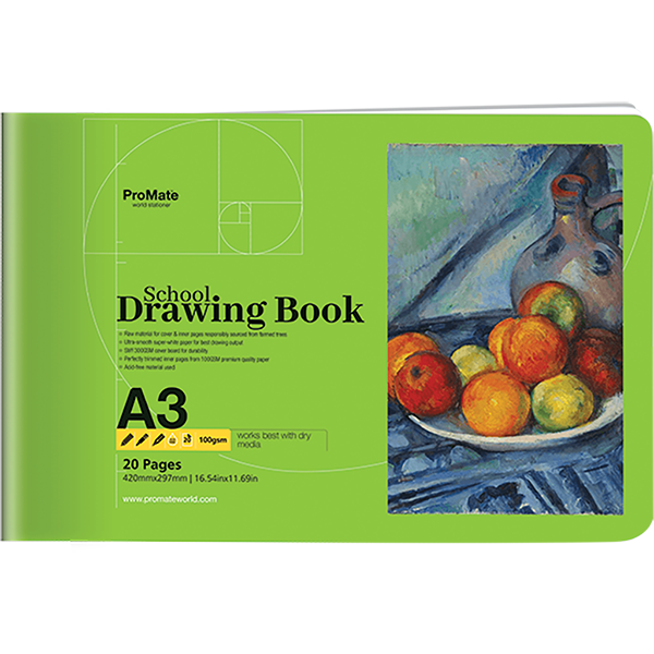 ProMate A3 Drawing Book 20P