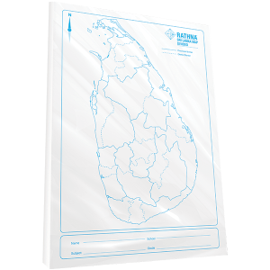 Rathna Sri Lanka Map Divided - 100 Sheets Pack