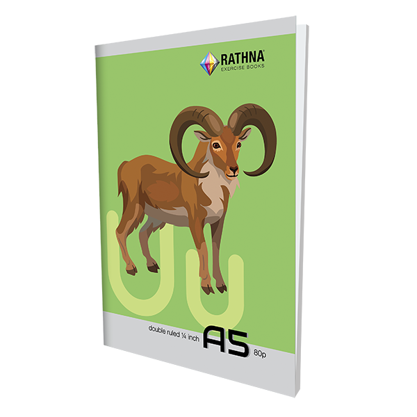 Rathna EX 80Pgs Double Ruled Quarter Inch Book